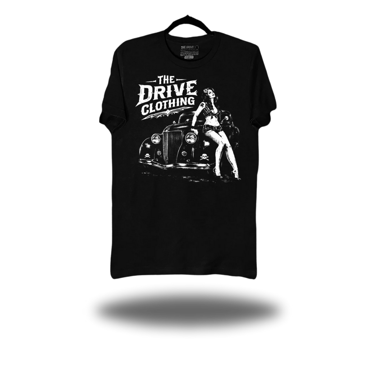 REBEL HOT ROD BLACK CLASSIC TEE – The Drive Clothing