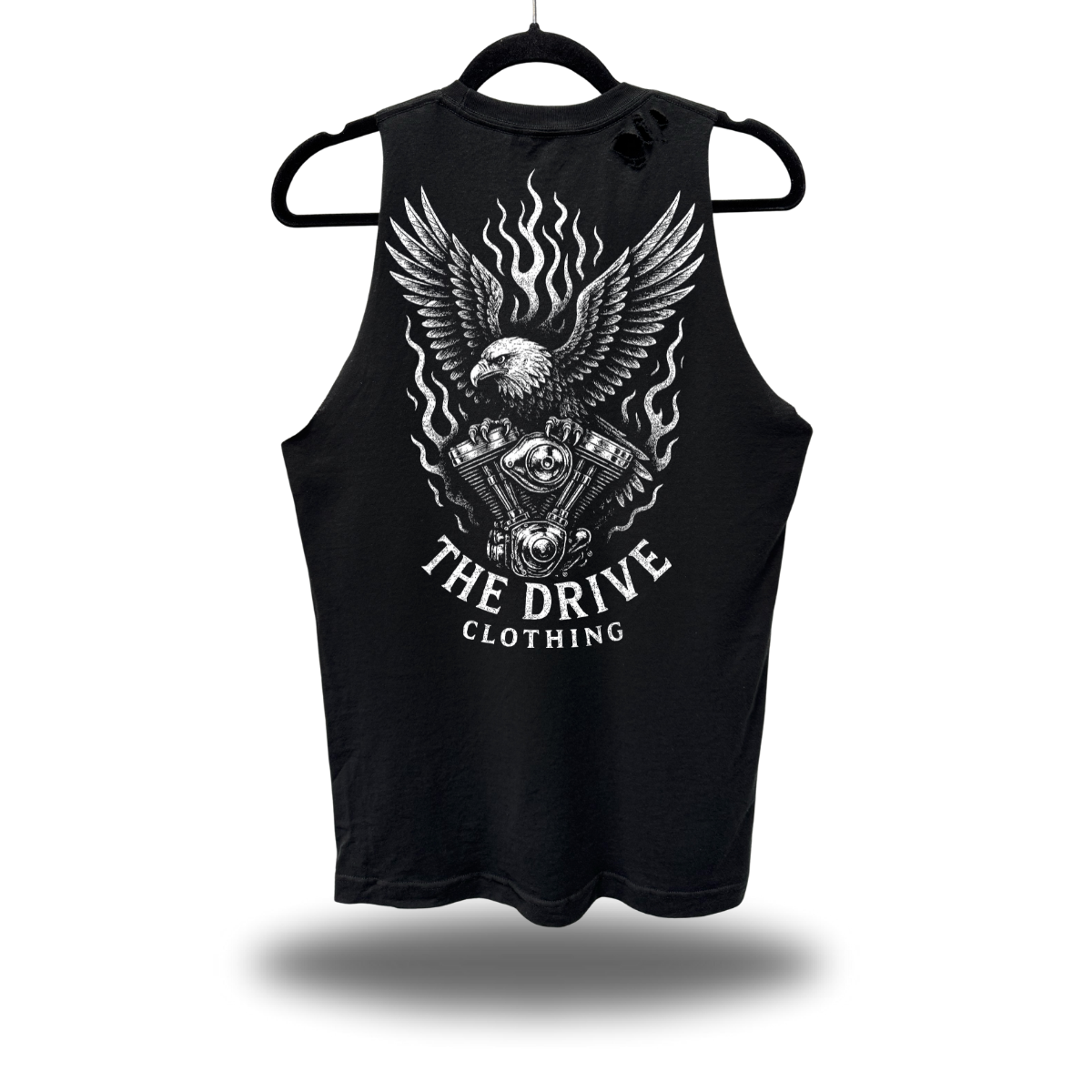 FLAMING ENGINE ROAD RASH TANK TOP – The Drive Clothing