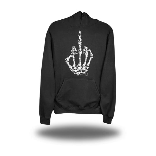 MIDDLE FINGER BLACK HOODIE – The Drive Clothing