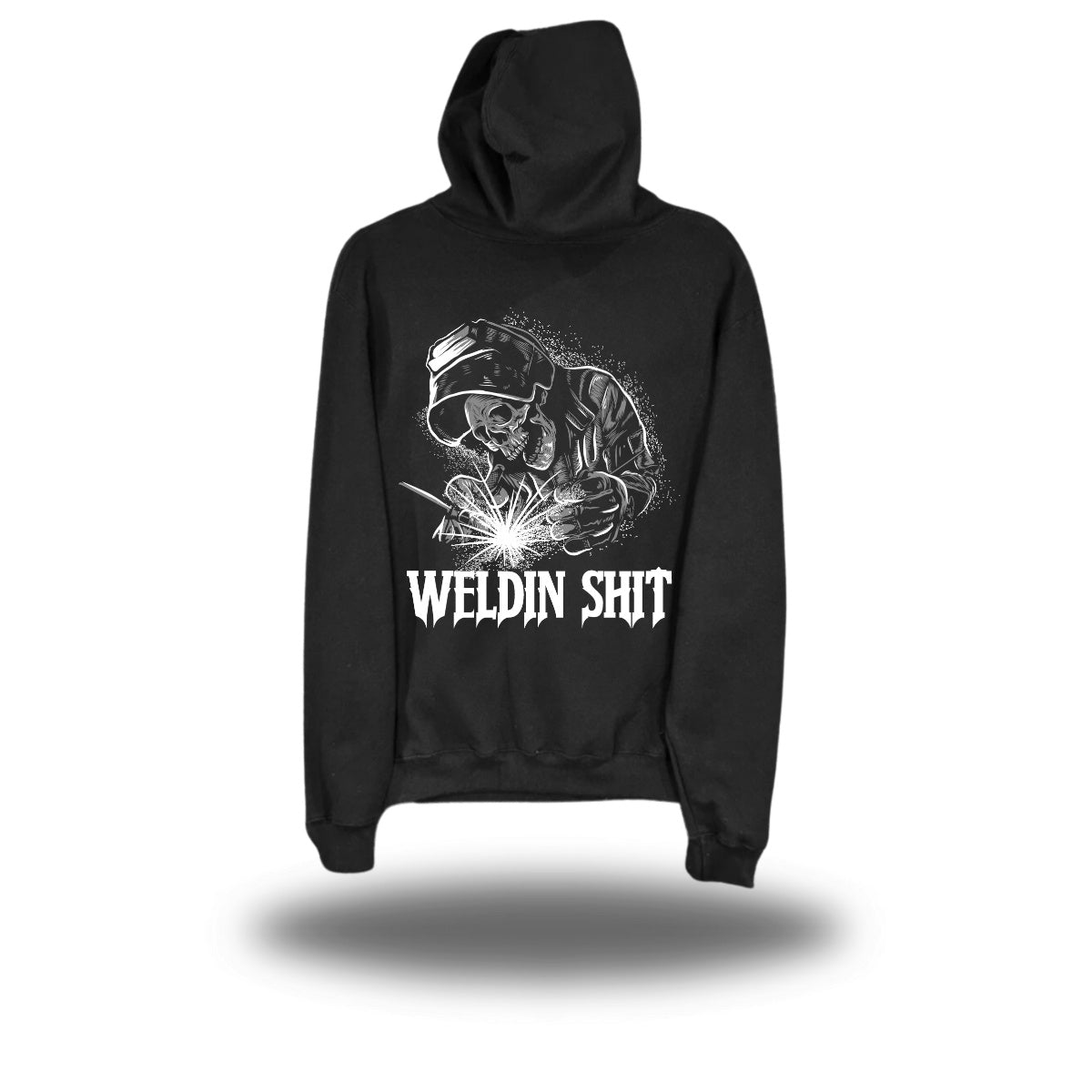 WELDIN SHIT BLACK HOODIE – The Drive Clothing