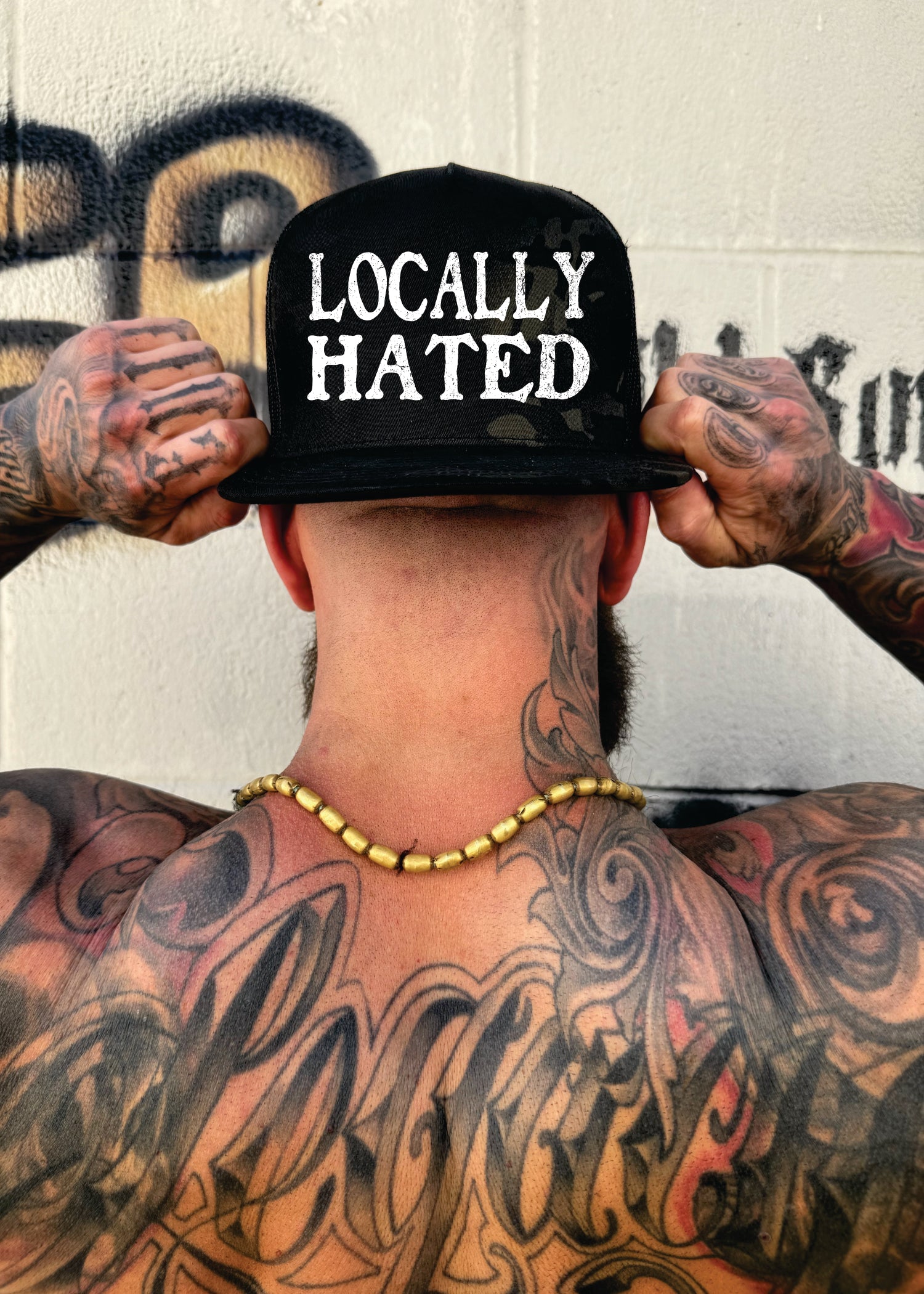 LOCALLY HATED BLACK CAMO FLAT BILL HAT – The Drive Clothing